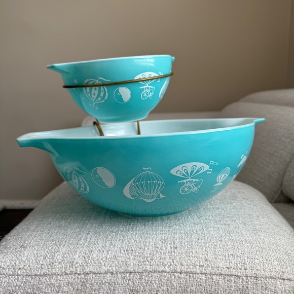 Pyrex | Kitchen | Vintage Pyrex Balloons 958 Chip Dip Set With Original ...